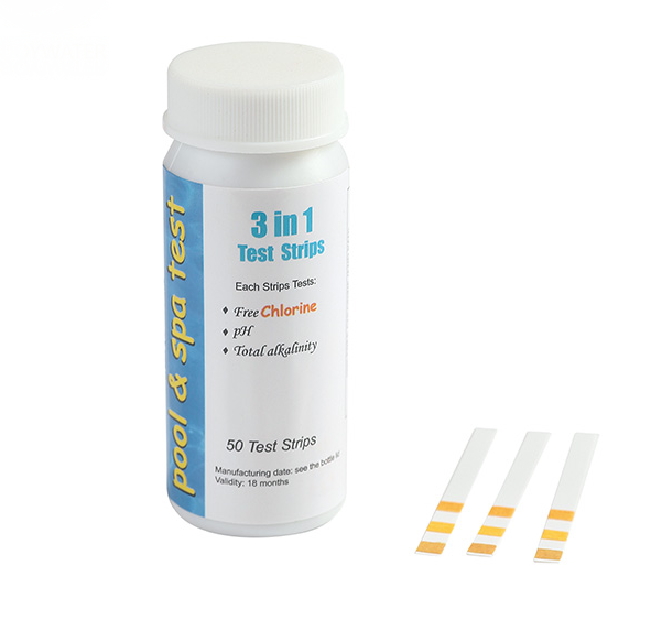 3 in 1 Bromine Test Strips Test Bromine, PH And Total Alkalinity - Buy ...